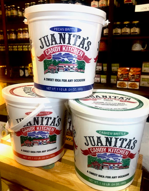 Juanita's Candy Kitchen Cashew Brittle 1.5 lb Bucket – Harts on Broad