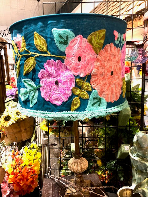 Blue Ember Embroidered Collapsible Lamp Shade – Harts on Broad